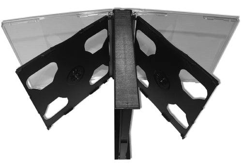 BOX JEWEL CASES - CUSTODIE IN PLASTICA PER 6 CD/DVD SUPPORTI NERI (5 p ...