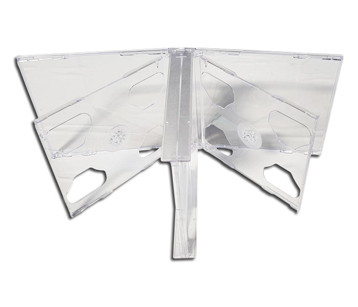 BOX JEWEL CASES - CUSTODIE IN PLASTICA PER 6 CD/DVD SUPPORTI TRASPAREN ...